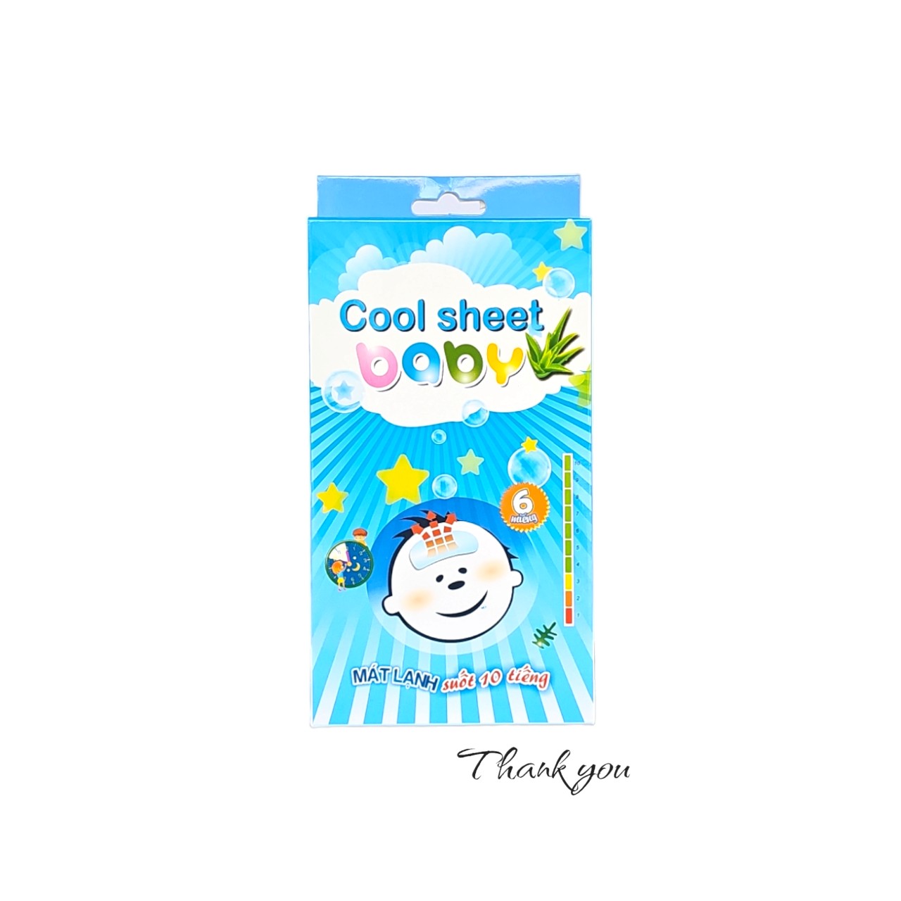 Miếng Dán Hạ Sốt Cool Sheet BABY_H6 miếng- K220