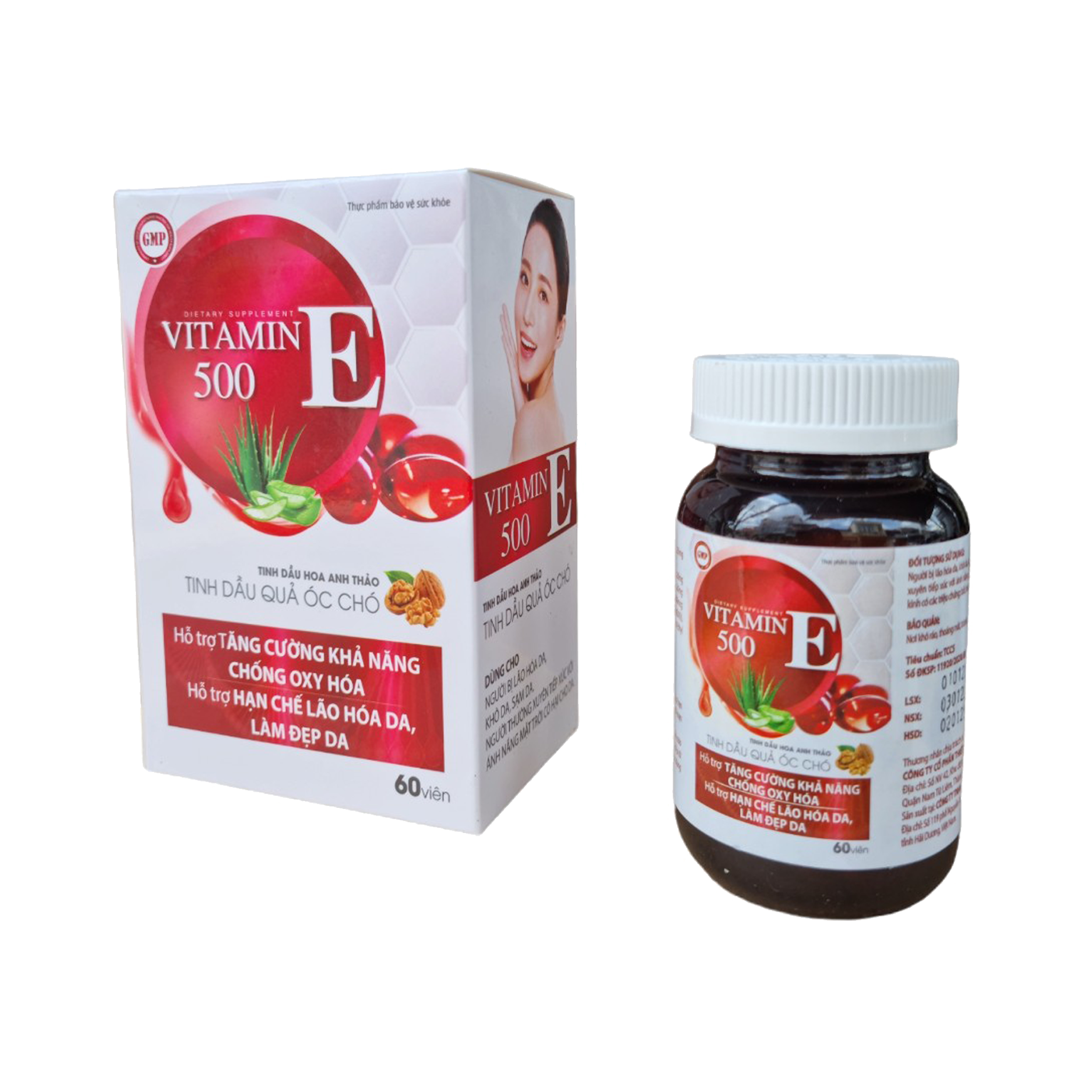 VITAMIN E500 đỏ óc chó_C60v
